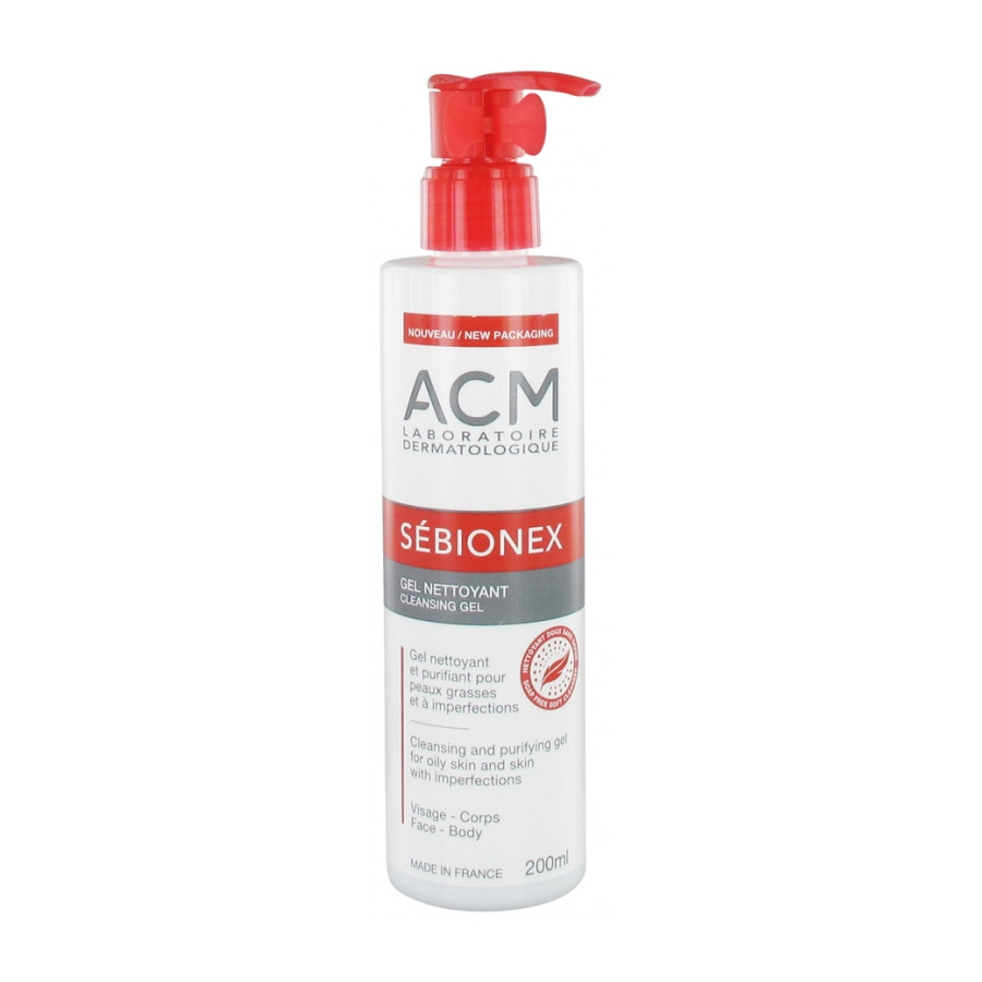 ACM SÉBIONEX Gel Nettoyant et Purifiant - Peaux Grasses - 200ml ...