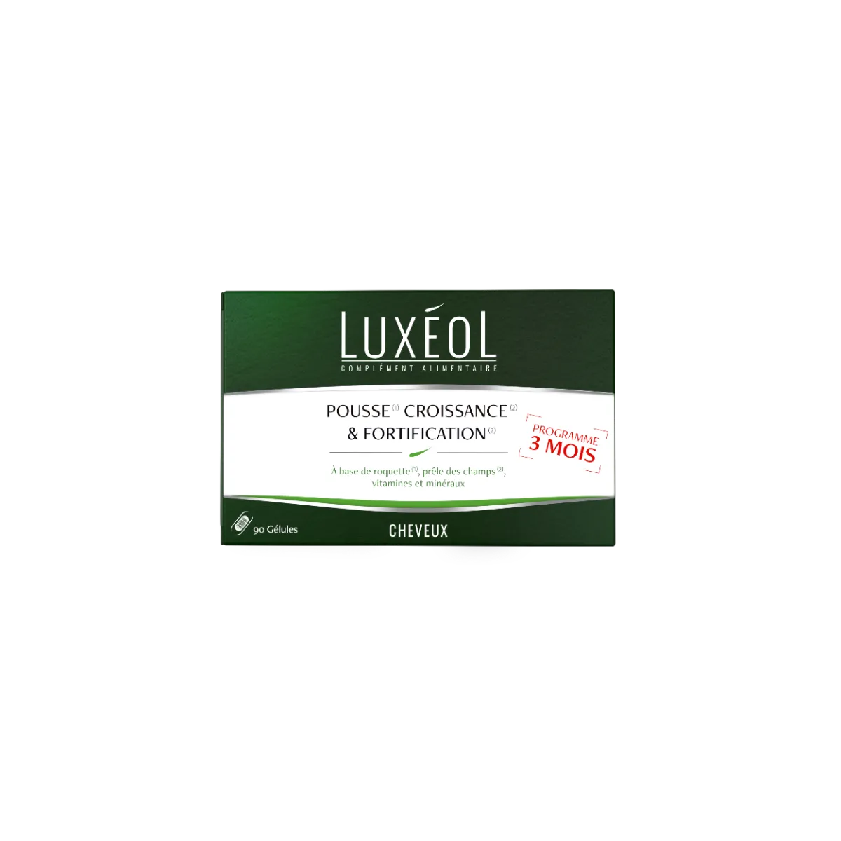 LUXÉOL Pousse Croissance et Fortification 90 gélules - 3 Mois ...